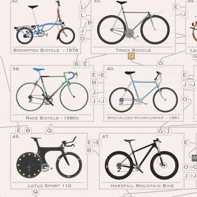 Bicycle Family Tree History Poster - wyatt9.com