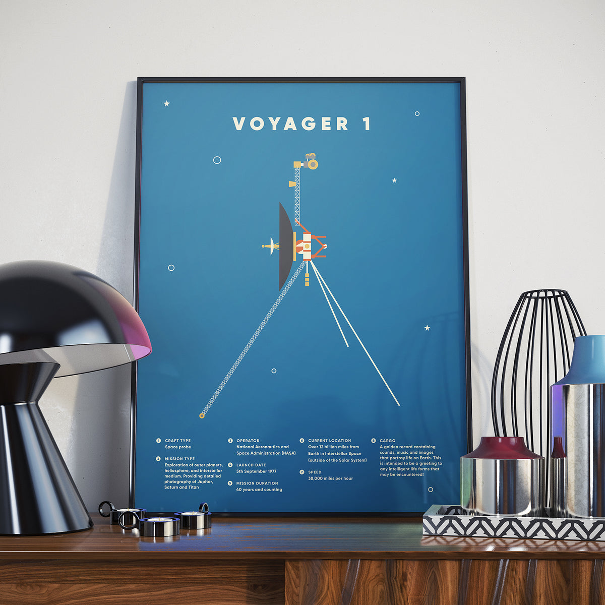 Voyager NASA Space Probe Poster - Wyatt9.com – wyatt9.com